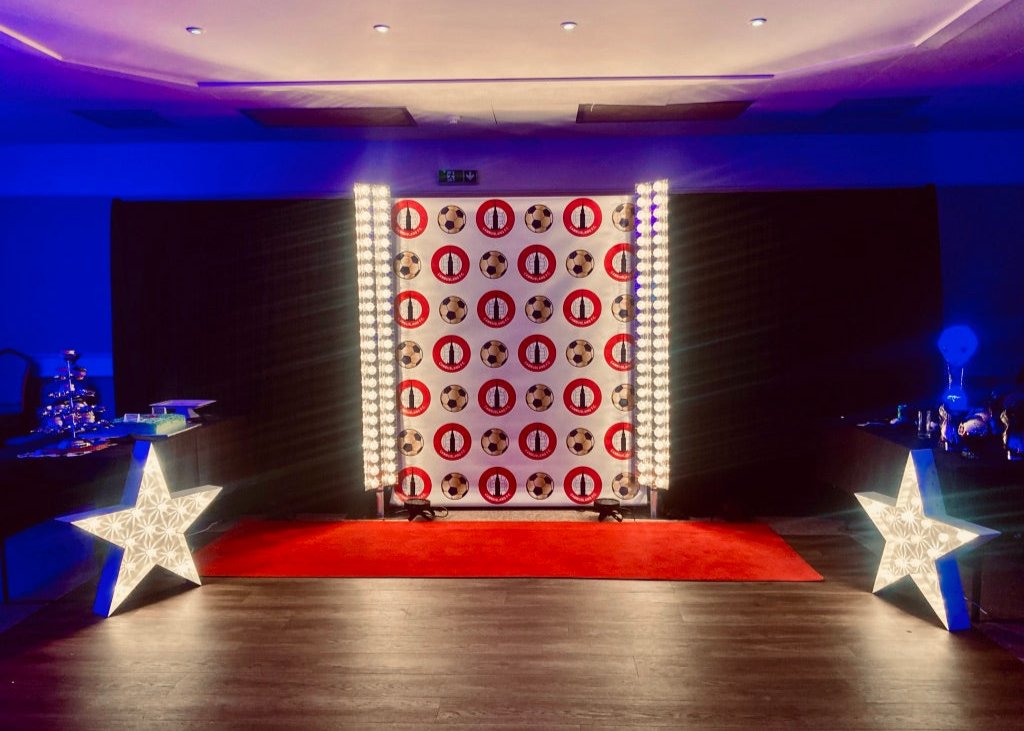 PHOTO / STAGE BACKDROP - GO2 Event Hire