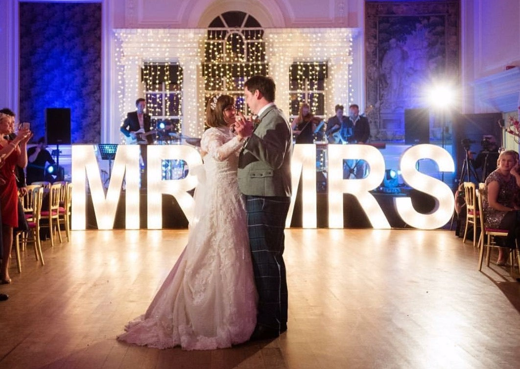 MR&MRS Light Up Letters - GO2 Event Hire